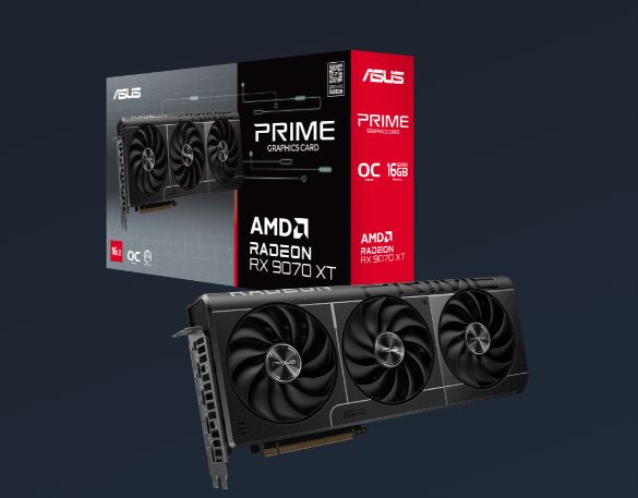 ASUS AMD Radeon PRIME PRIME-RX9070XT-O16G RX 9070 XT 16GB GDDR6 OC ...