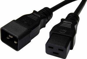 8Ware 5m Power Extension Cable Lead 15A IEC-C19 to IEC-C20 Male to ...