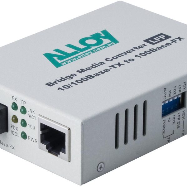 Alloy POE200SC.20 10/100Base-TX to 100Base-FX Single Mode Fibre (SC ...