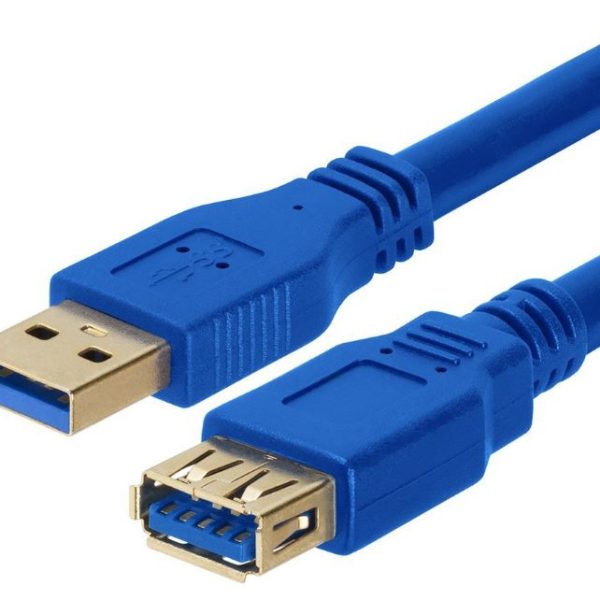8Ware USB 3.0 Extension Cable 2m A to A Male to Female Blue | Free Shipping