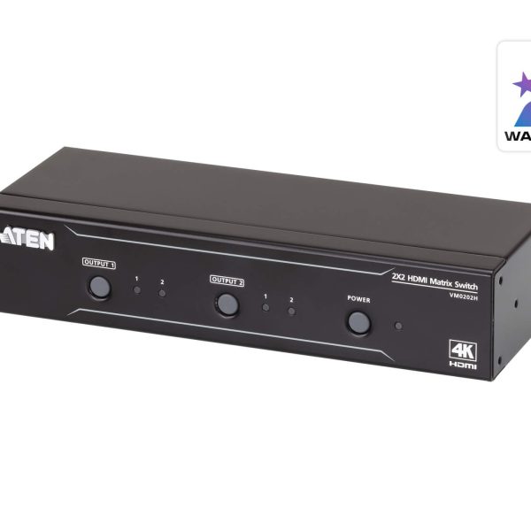 Aten Professional Matrix 4x4 HDMI Matrix, Supports 4K Resolutions tp to ...