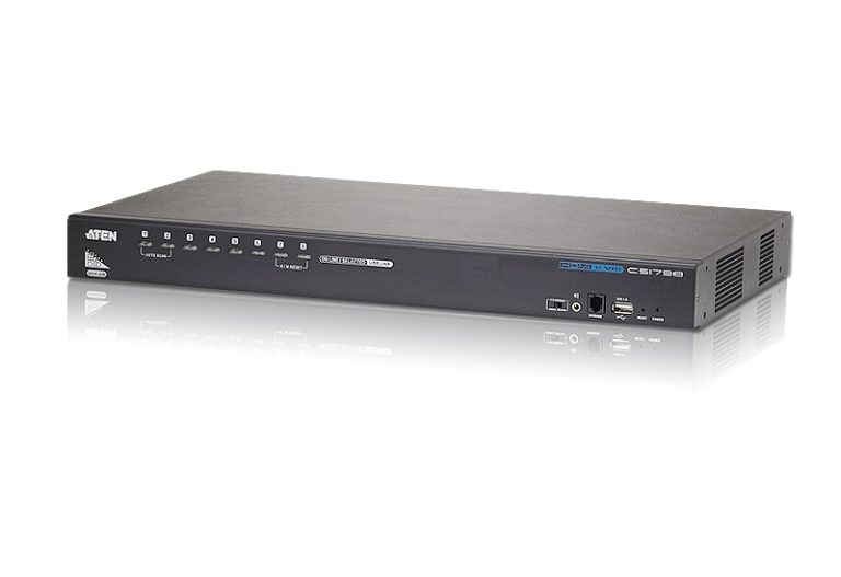Aten Desktop KVM Switch 8 Port Single Display HDMI w/ Audio, 2x Custom ...