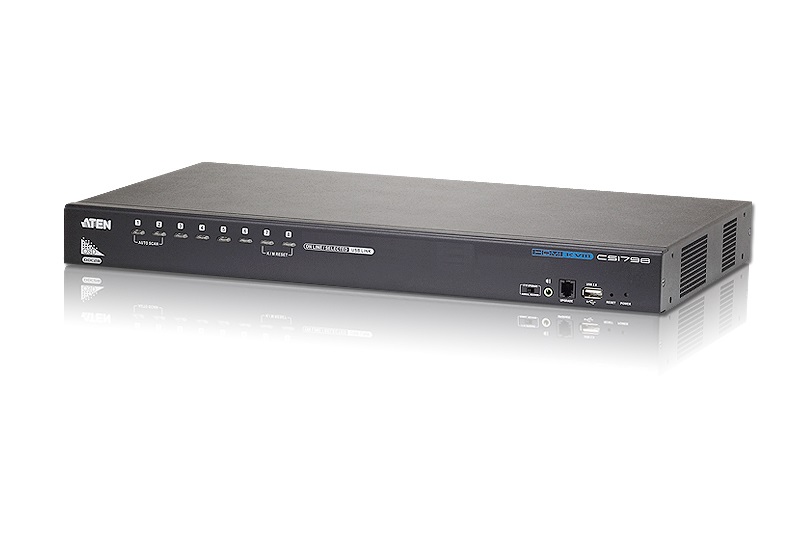 Aten Desktop KVM Switch 8 Port Single Display HDMI w/ Audio, 2x Custom ...