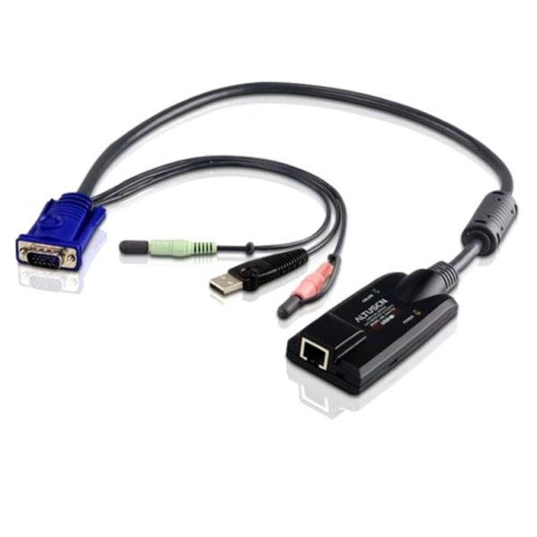 Aten VGA USB Virtual Media KVM Adapter with Audio, Dual Output for KM ...