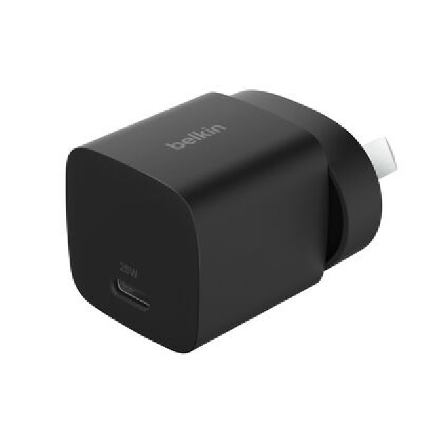 Belkin BoostCharge 25W USB-C PD 3.1 Cubic Wall Charger - Black ...
