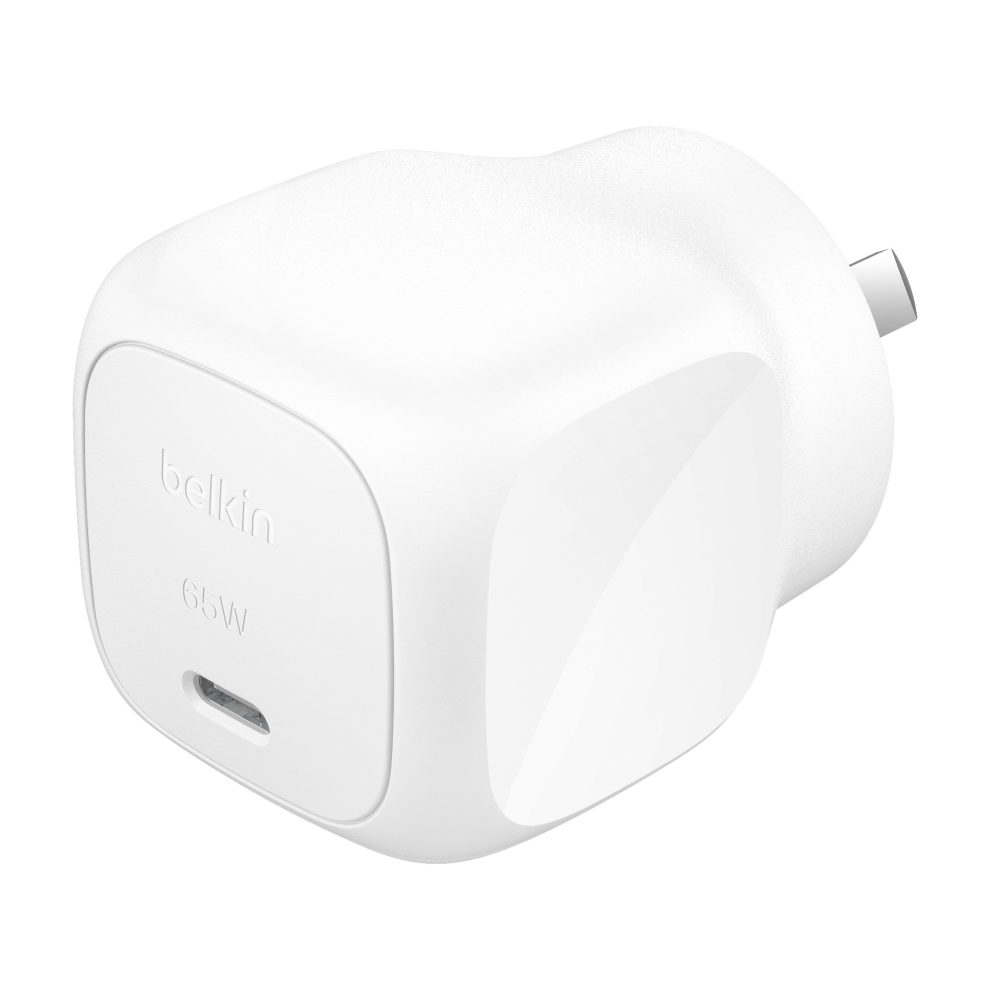 Belkin BoostCharge 65W USB-C PD 3.1 Cubic Wall Charger - White ...
