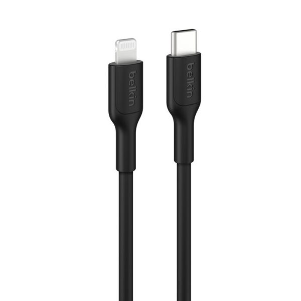 Belkin Boostcharge Pro Braided Lightning to USB-C Cable (2M) - Black ...