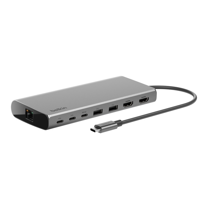 Belkin Connect Universal USB-C 8-in-1 Dual Display Core Hub - Space ...