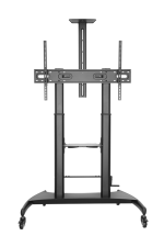 Brateck Large Screen Telescopic Height-Adjustable Steel TV Cart with ...
