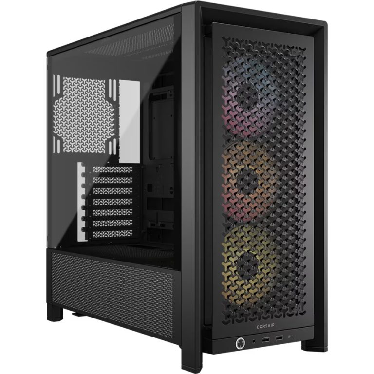 Corsair FRAME 4000D RS ARGB Modular Mid-Tower PC Case - Black, ATX ...