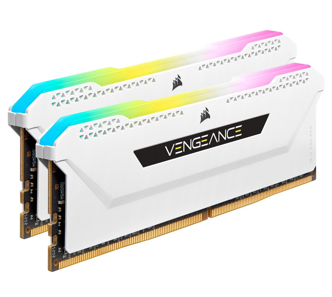 Corsair Vengeance RGB PRO SL 32GB (2x16GB) DDR4 3600Mhz C18 White ...
