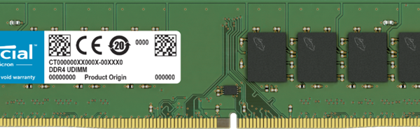 Crucial 32GB (1x32GB) DDR4 UDIMM 3200MHz CL22 1.2V Dual Ranked Desktop ...