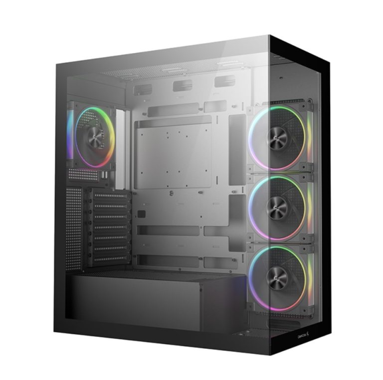 DeepCool CG580 4F v2 Panoramic ATX Mid-Tower Case, 4 x Pre Installed ...