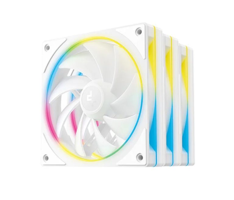 DeepCool FL12 SE WH 3 Pack 120mm Performance ARGB Fans , Hydro Bearing 120×120×25 mm(L×W×H ...