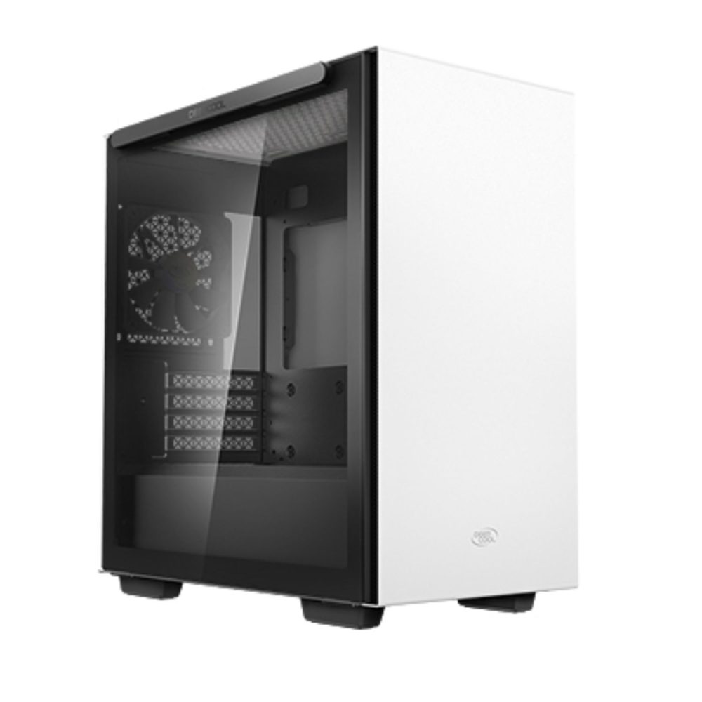 DeepCool MACUBE 110 White Minimalistic Micro-ATX Case, Magnetic ...