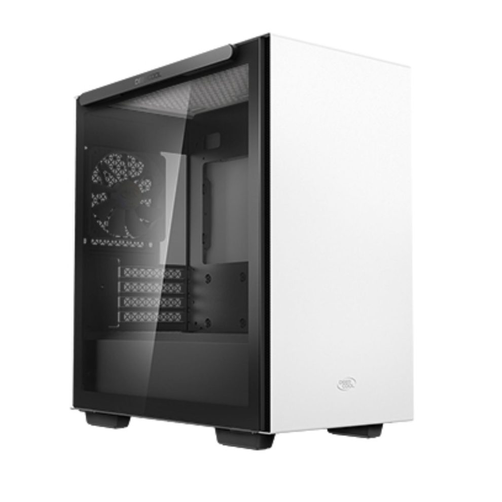 DeepCool MACUBE 110 White Minimalistic Micro-ATX Case, Magnetic ...