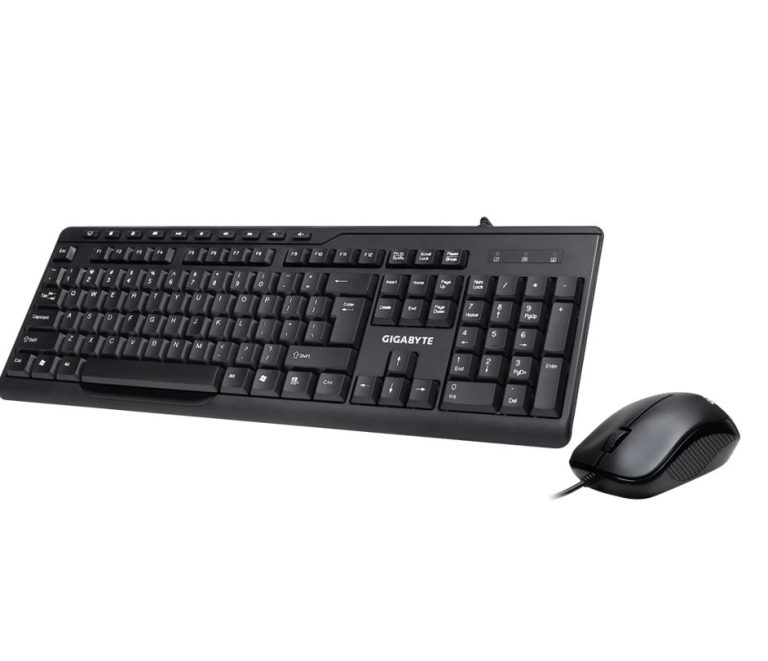 Gigabyte KM6300 USB Wired Keyboard & Mouse Combo multimedia controls ...