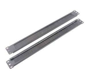 LDR 1U 19' Cable Management Brush Rail (Brush Panel) - Black Metal ...
