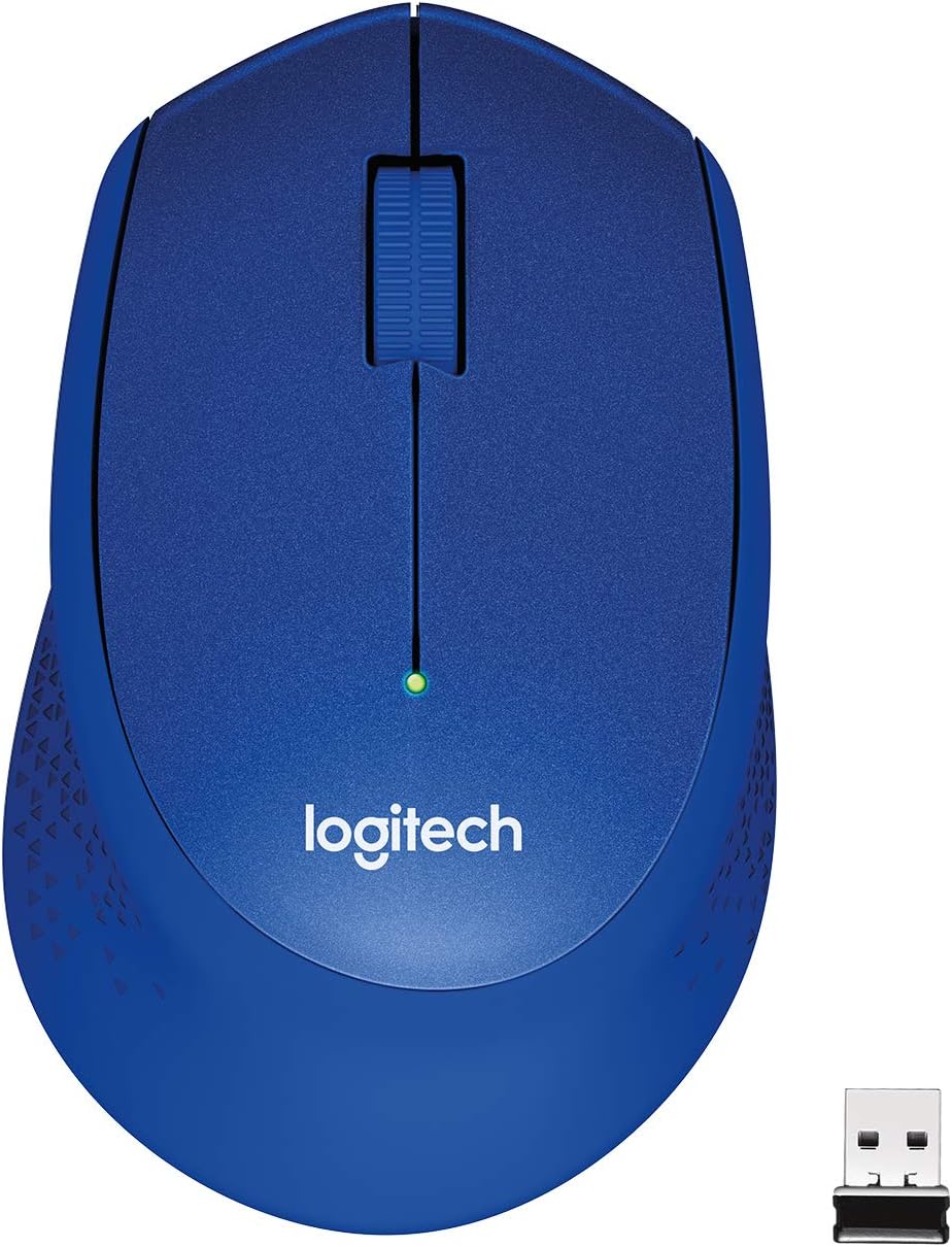(LS)Logitech M331 SILENT PLUS Wireless Mouse Blue DPI (Min/Max): 1000± ...