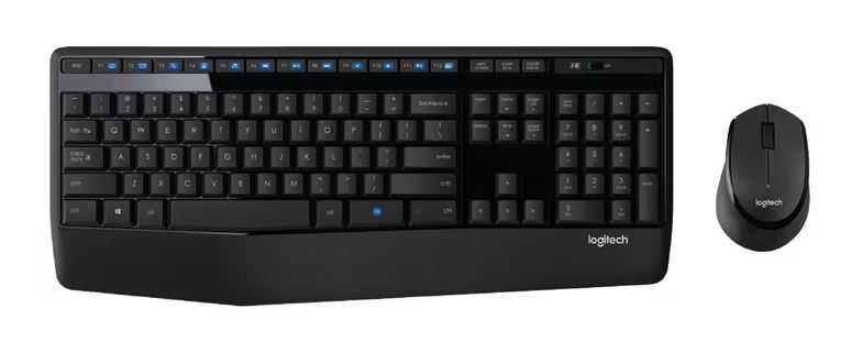 Logitech MK345 Wireless Keyboard & Mouse Combo Full Size 12 Media Key ...
