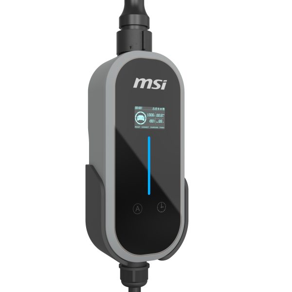 MSI EV Charger White Ezgo 10A+15A+Home kit, Single Phase, 230V, 1PH, 2 ...