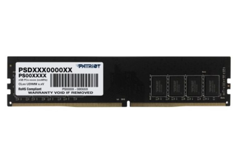 Patriot Signature Line DDR4 8GB RAM 3200MHz CL22 1.2V UDIMM | Free Shipping