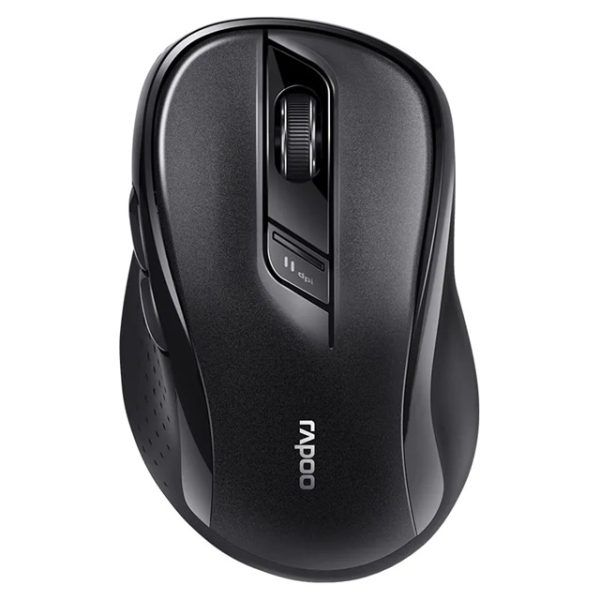 RAPOO M100 2.4GHz & Bluetooth 3 / 4 Quiet Click Wireless Mouse Black ...