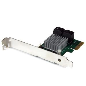 Startech 4 Port PCI Express 2.0 SATA III 6Gbps RAID Controller Card ...