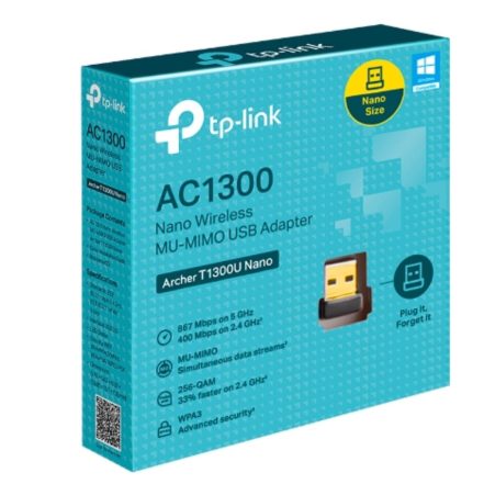 TP-Link Archer T1300U Nano AC1300 Nano Wireless MU-MIMO USB Adapter ...