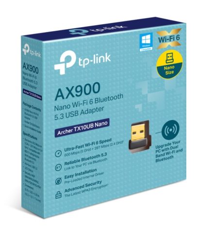 TP-Link Archer TX10UB Nano AX900 Nano Wi-Fi 6 Bluetooth 5.3 USB Adapter ...