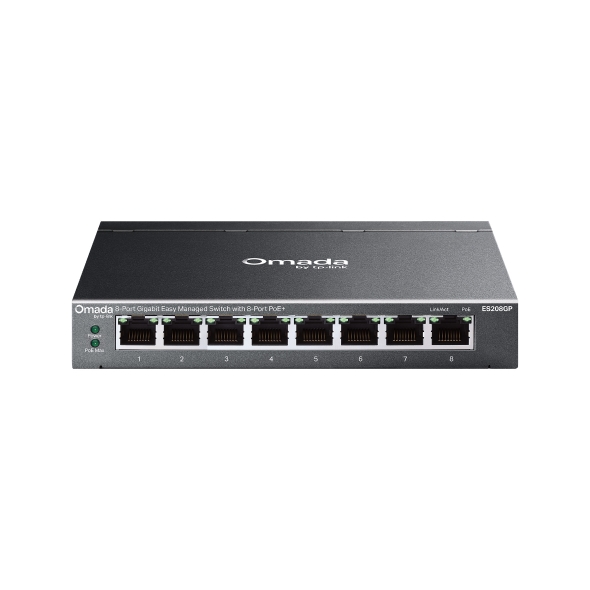 TP-Link ES208GP Omada 8-Port Gigabit Easy Managed Switch with 8-Port ...