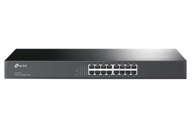 TP-Link TL-SF1016 16-port 10/100M Switch, 16 10/100M RJ45 ports, 1U 19 ...
