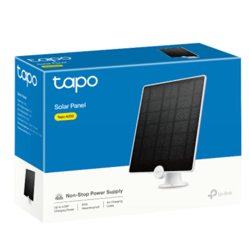TP-Link Tapo A200 Tapo Solar Panel, Up to 4.5W Charging Power, 4M ...