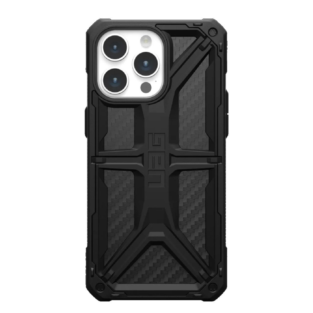 UAG Monarch Apple iPhone 15 Pro Max (6.7') Rugged Case - Carbon Fiber ...