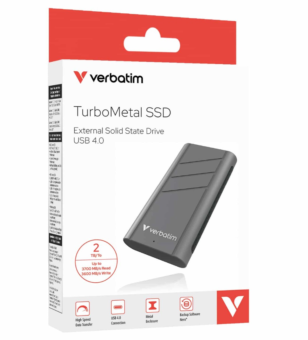 Verbatim Metal Mini SSD USB 3.2 Gen 2 1TB ,High speed data transfer ...