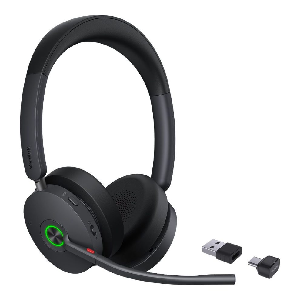 Yealink BH74 UC USB-C/A Bluetooth Headset, Active Noise Cancellation, 6 ...