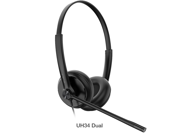 Yealink UH34 Lite Dual UC USB Headset, Lightweight, All Day Wearing ...