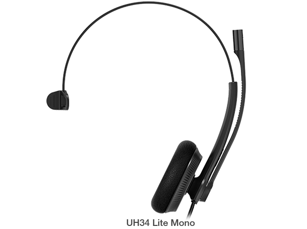 Yealink UH34 Lite Mono UC USB Headset, Lightweight, All Day Wearing ...