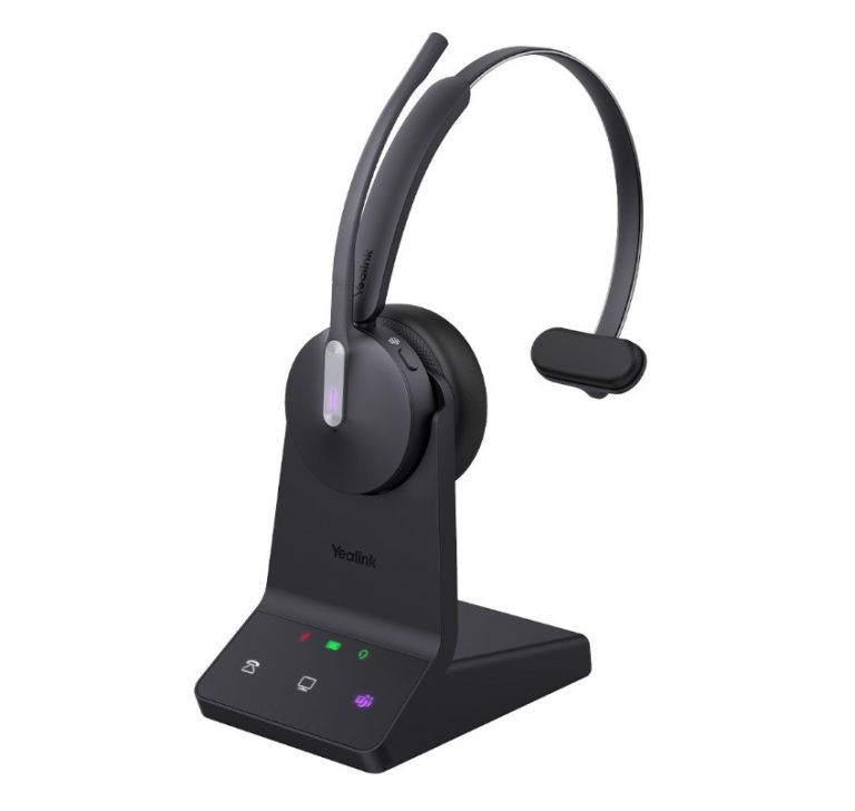 Yealink WH64 Mono UC DECT Wireless Headset, DECT & Bluetooth Wireless ...