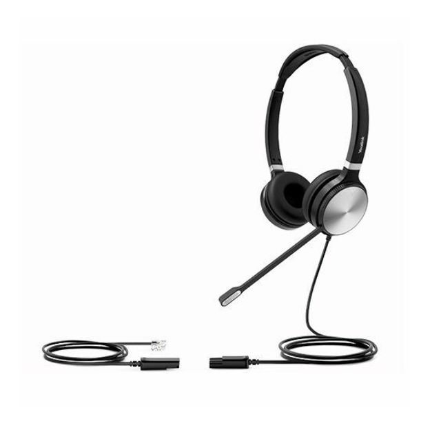 Yealink YHS36 Dual Wideband Headset for IP phone, Binaural Ear, RJ9 ...