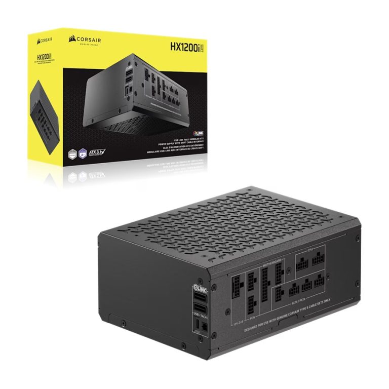 Corsair HX1200i SHIFT Fully Modular Platinum ATX Power Supply, ATX 3.1 ...