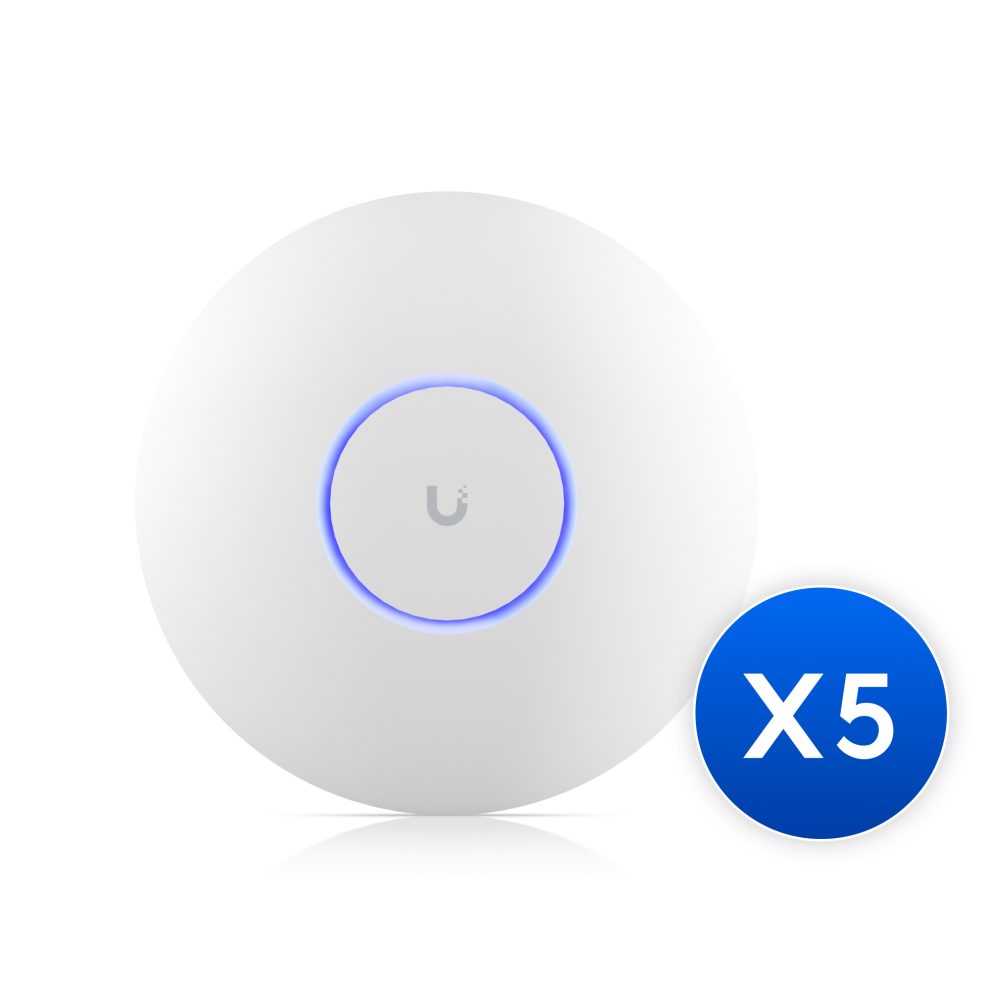 Ubiquiti UniFi WiFi 7 AP,5 Pack ,Ceiling-mount, AP 6 GHz Support, 2.5 ...